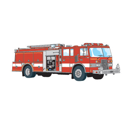 PAPER TRANSFER FIRE TRUCK - PT-FIRE TRUCK – Friddles